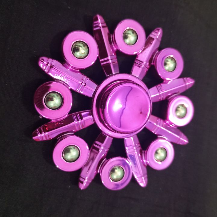Finger Tip Spinner with Metal Balls 8 Pointed | Fidget Spinner Hand Toy for Kids Speedy Spinner ...