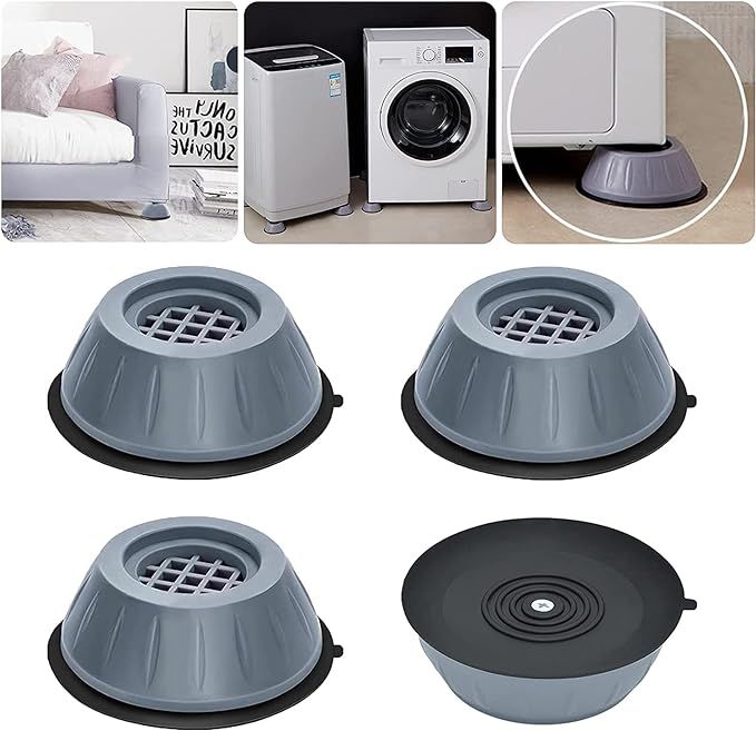 Dadop 4Pcs Anti Vibration Pads for Washing Machine and Dryer Shock and ...