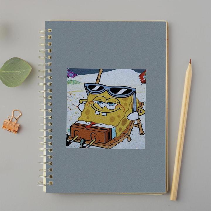 Spongebob-A4 & A5 Spiral Notebook with Plastic Sheet | Daraz.pk