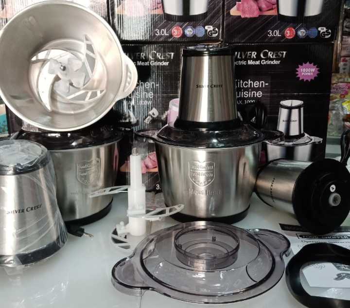 5L, 3L, 2L, Electric Meat Chopper | Electric Meat Grinder Chopper 5L | Stainless Steel Sharp ...