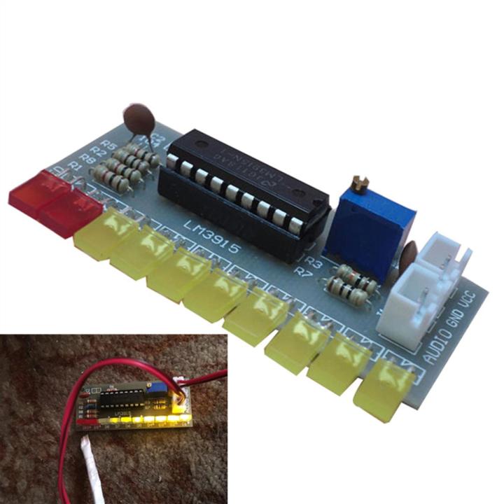 6X LM3915 Audio Level Indicator Diy Kit 10 Led Sound Audio Spectrum ...