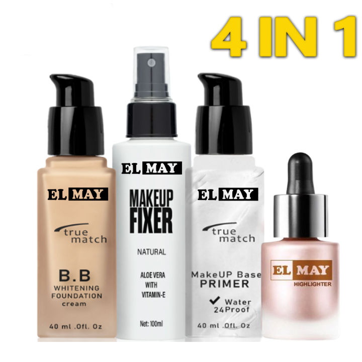ELMAY - Deal of 04 Fixer(100ml) + Foundation Pump + Liquid Highlighter ...
