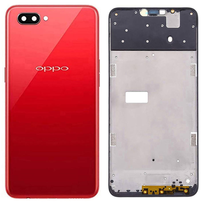 Oppo A3s Middle Frame Housing with Power Volume Buttons & Camera Lens ...