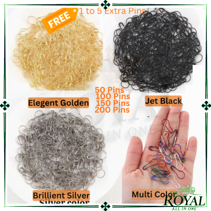 High-Quality Imported Coil-Less Pins - No Snag - Hijab Scarf Pins ...