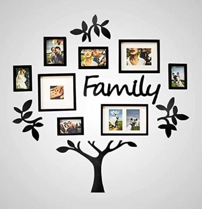 Wooden Family Tree with Picture Large Size Frames Family Tree Photos ...