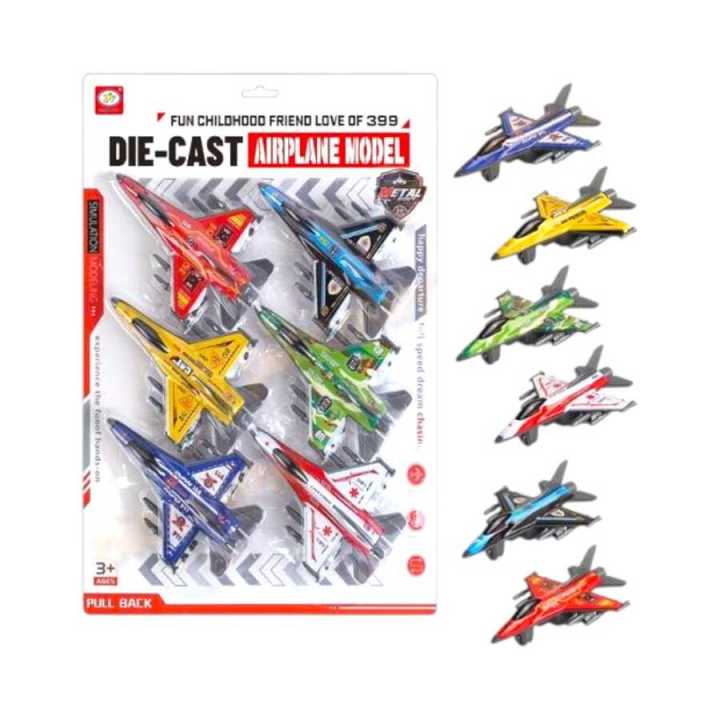 ArtCreativity Diecast Jet Toy Playset – Set of 3 Mini Fighter Jets in ...