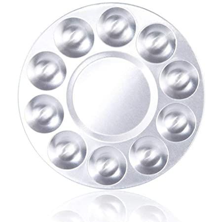 Color mixing Palette - Round Aluminum 10 Well | Daraz.pk