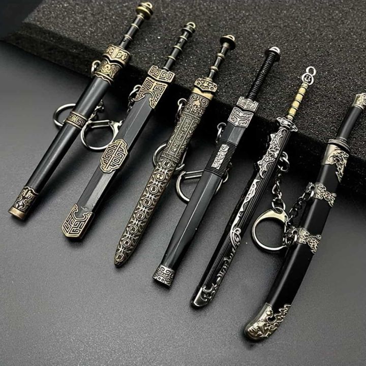 Buy New Mini Sword Keychain Sword Metal Weapon Toy Key Chain at Best ...