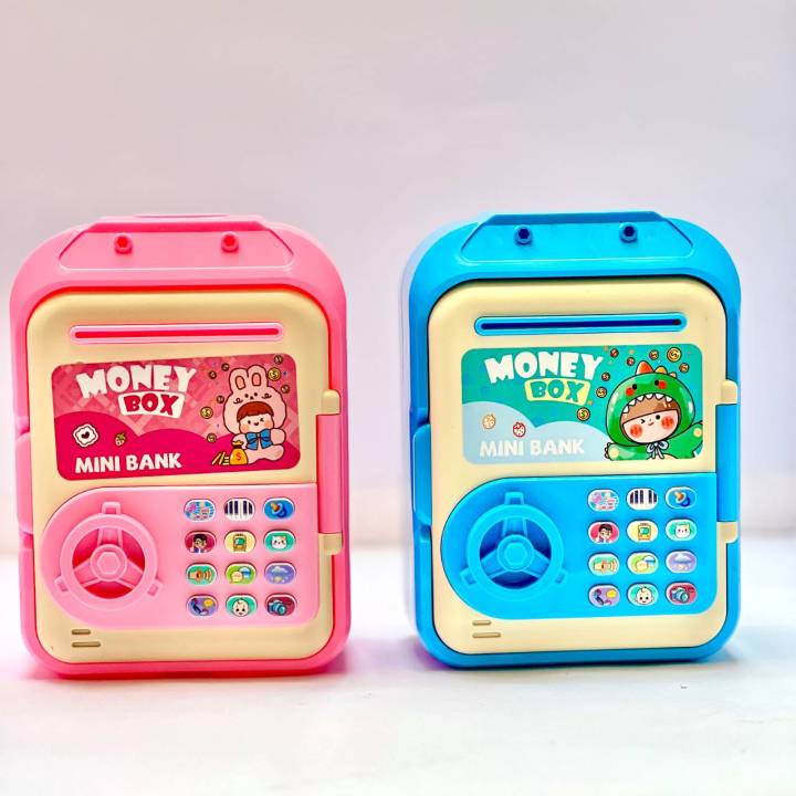 Kids ATM Money Box Toy | Battery Operated Saving Bank with Music | Coin ...