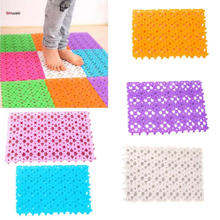 Non Plastic Mat Bath Shower Mat Wet Floor Pet Cage Pad White | Daraz.pk