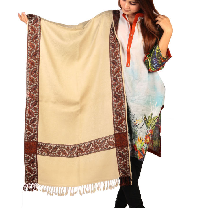 4 Border Kashmiri Winter Stoler For Girls | Muffler For Women | Daraz.pk