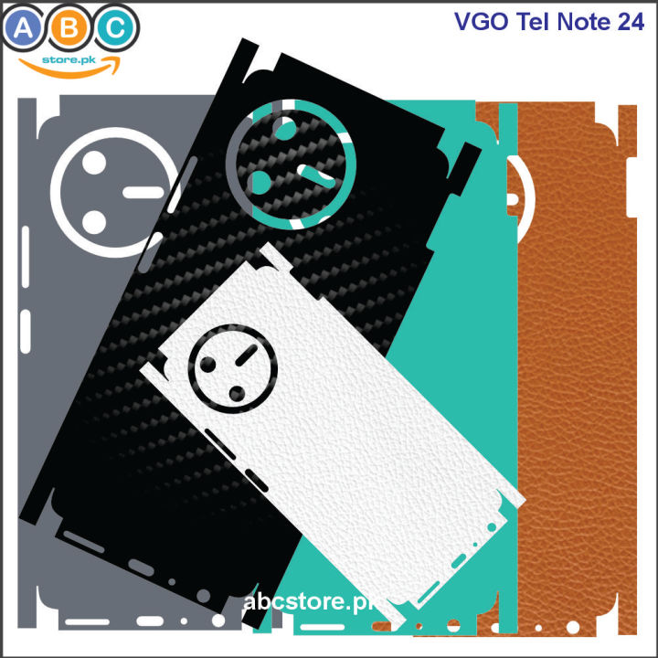 VGO Tel Note 24, Full Back Protection Vinyl Skin/Wrap in variety of ...