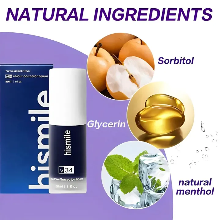 Hi Smile Purple Teeth Whitening Toothpaste – Gentle German Formula for ...