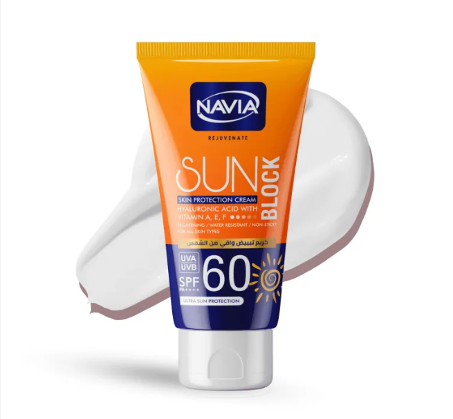 Navia Skin Protection Hyaluronic Acid With Vitamin E Sun Block - 60 SPF ...