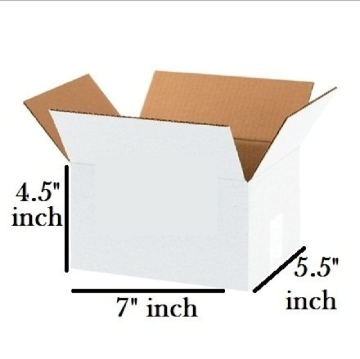 Shipping Boxes, White Corrugated Packing Box for Packaging, Gifts ...