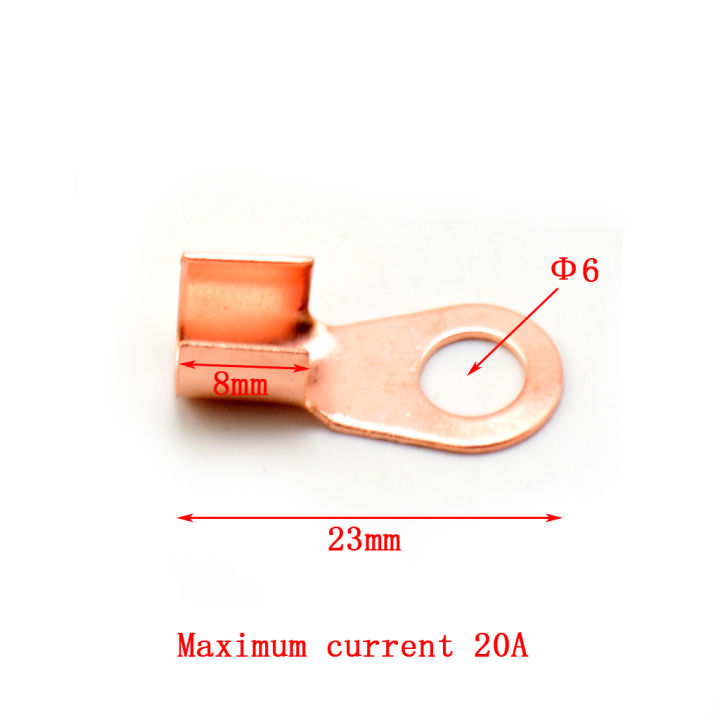 5pcs OT Type 20A Wire cable Terminal thimble Nose Lugs Crimp Cable End ...