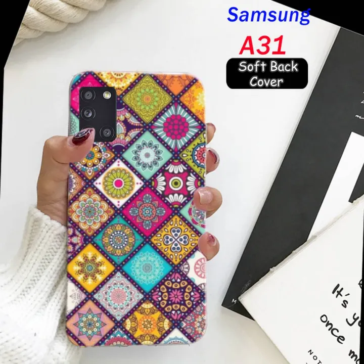 Samsung A31 Back Cover Art Floral Soft Case Cover Daraz.pk