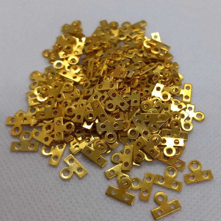 Pack of 10pcs Golden Rectangle Connectors with 2 Loops, DIY Jewellery ...