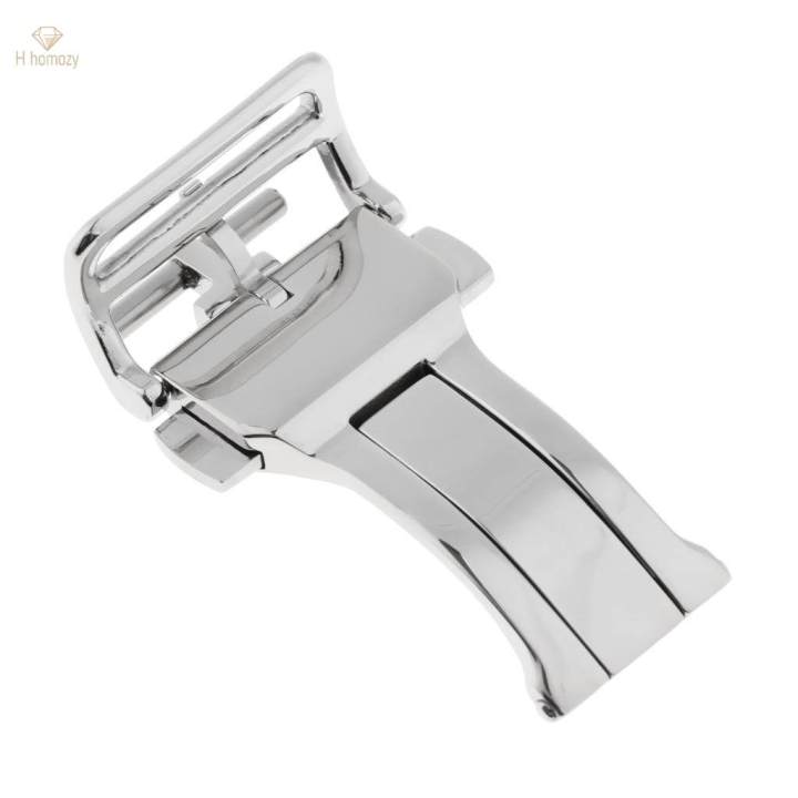 Stainless steel push-folding clasp folding clasp watch strap clasp 18mm ...