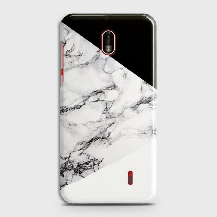 Nokia 1 Plus Cover Case Black and white marel Hard Cover- Design 25 ...