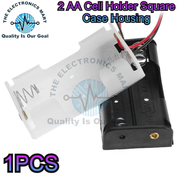 2 Cell AA Cell Holder Square Case Housing in Pakistan | Daraz.pk