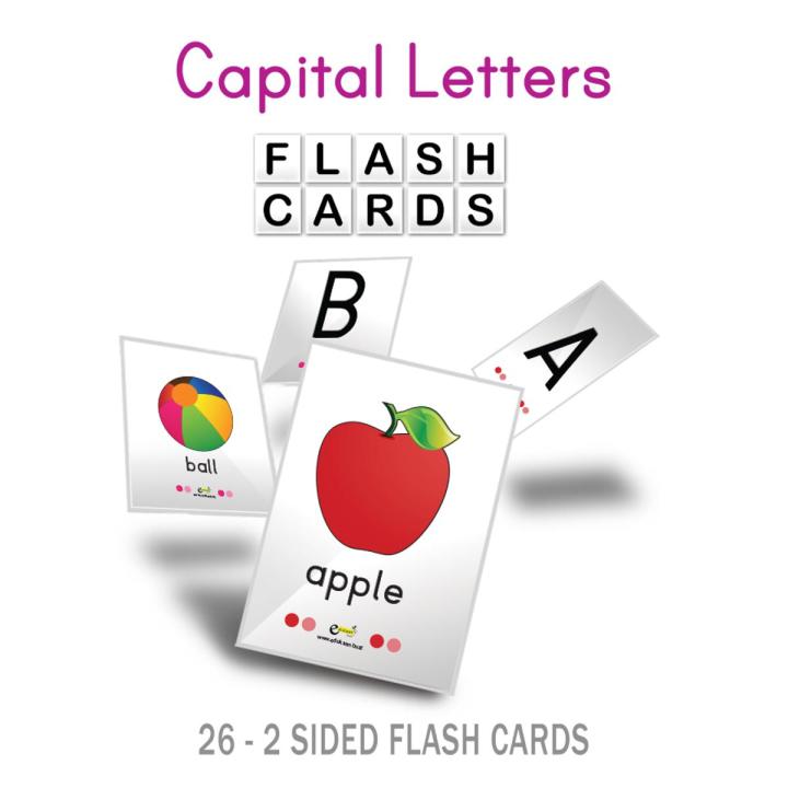 CAPITAL LETTERS FLASH CARDS - 8017 | Daraz.pk