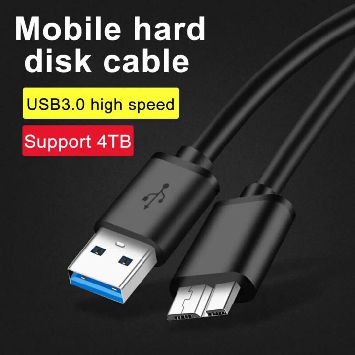 Hard Drive External Cable USB Micro B Cable HDD Cable Micro Data Cable SSD Sata Cable for Hard ...