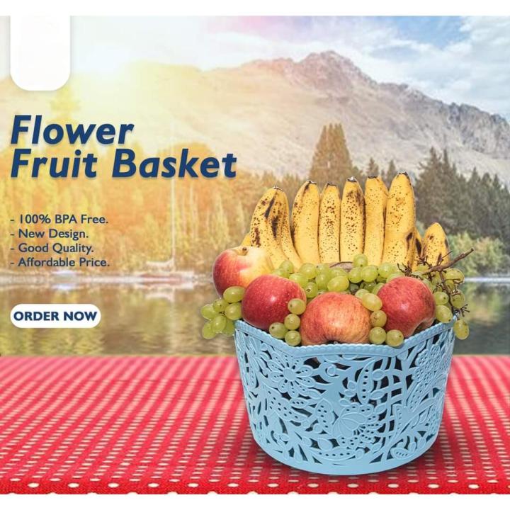 FRUITS BUCKET IN MULTICOLORS WITH FREE 750ML FRIDGE WATER BOTTLE | Daraz.pk