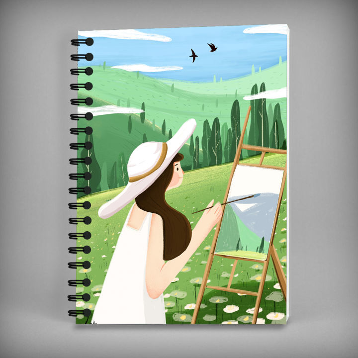 Notebook - Cute Character Cover for Girls University and College ...