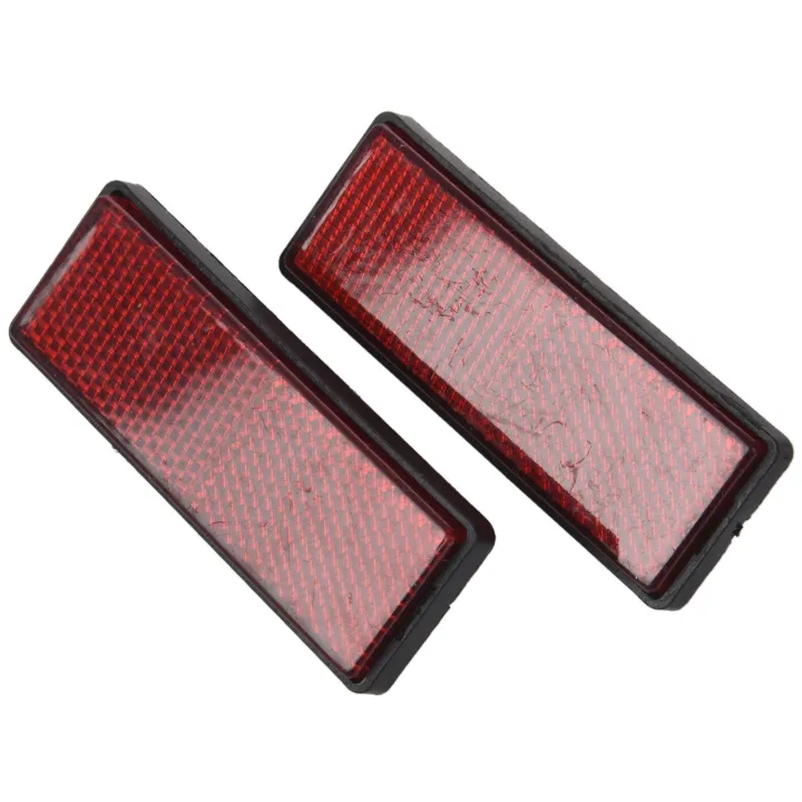 red Reflectors Universal For Motorcycles ATV Bikes Dirt Bikes | Daraz.pk