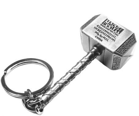 Thor Keychain Thor Hammer Keychain Marvel Avengers Key Rings Movie ...