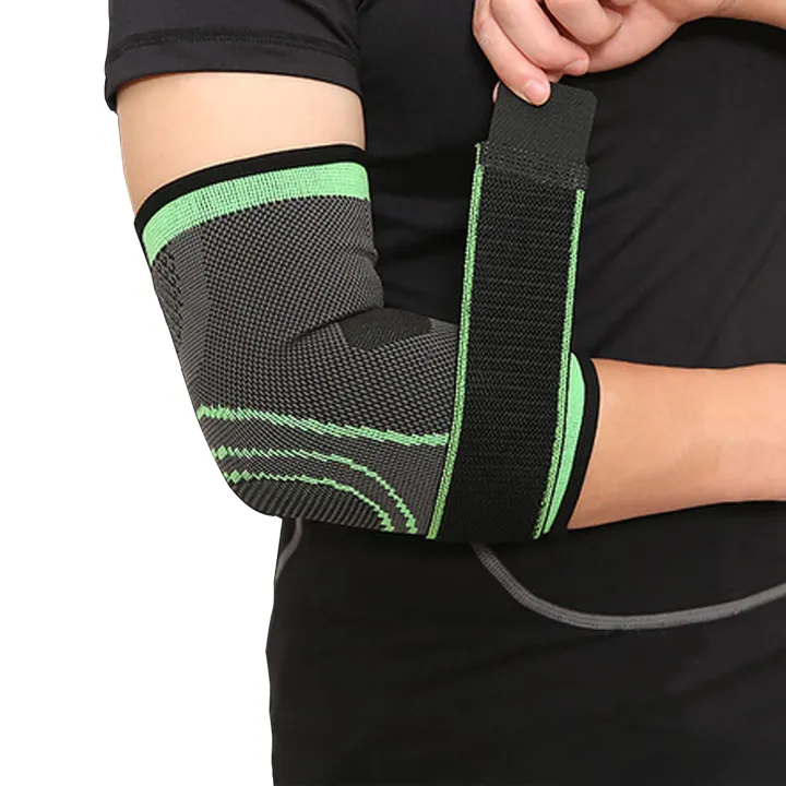 Elbow Brace with Strap(2 PACK),Adjustable Compression Sleeves Elbow ...