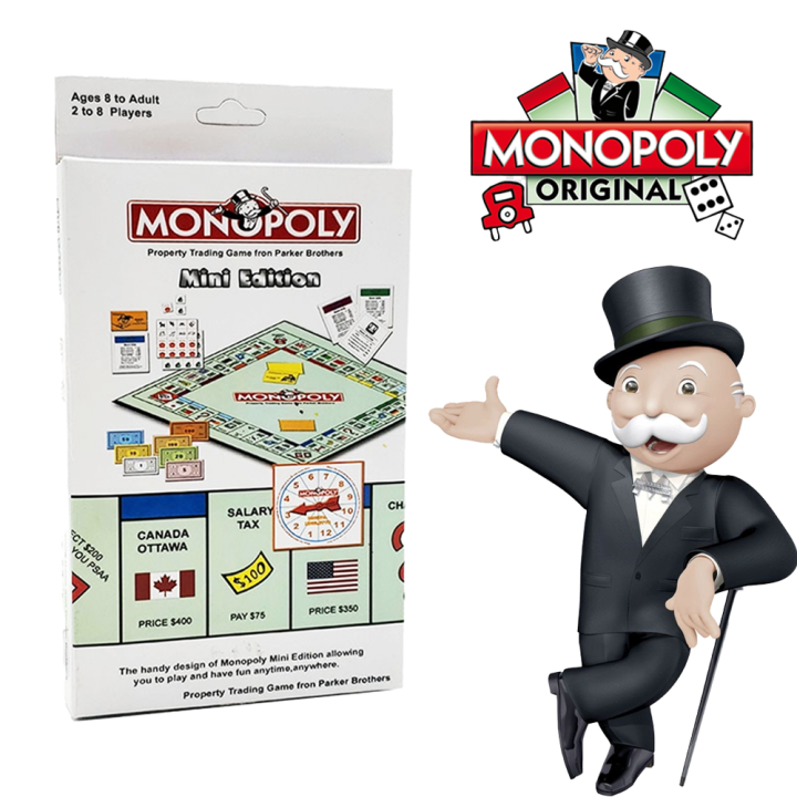 Monopoly Game Set Monopoly Mini Edition Monopolys Business Board Game ...