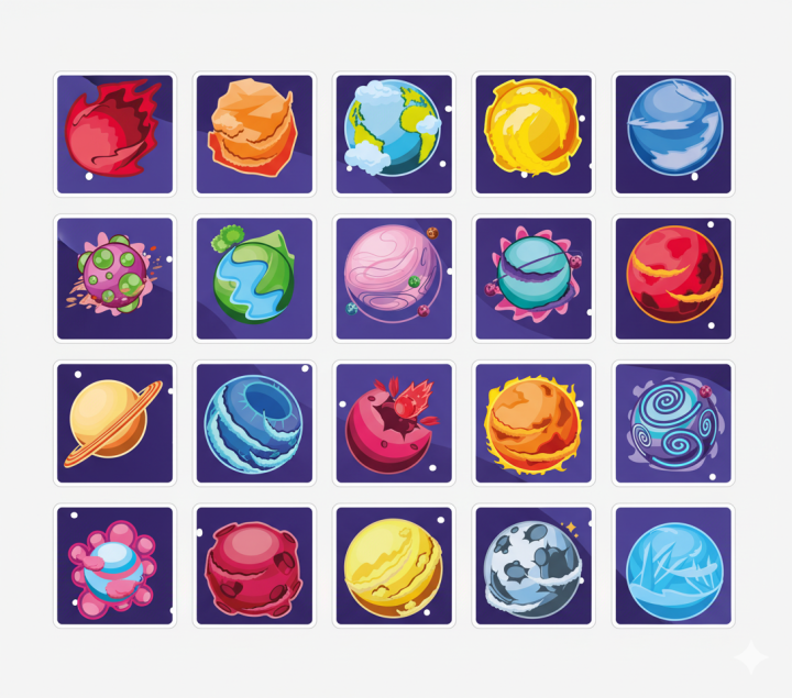 Planet Power Stickers Cosmic Cuties My Little Planets Stellar Stickers ...