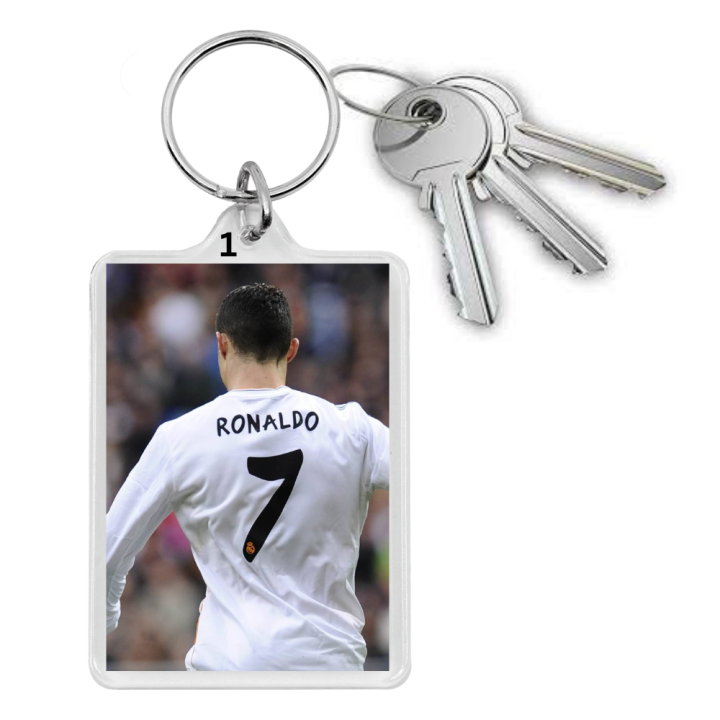 Cristiano Ronaldo Double Sided Photo Keychain, Gift Product For Family ...
