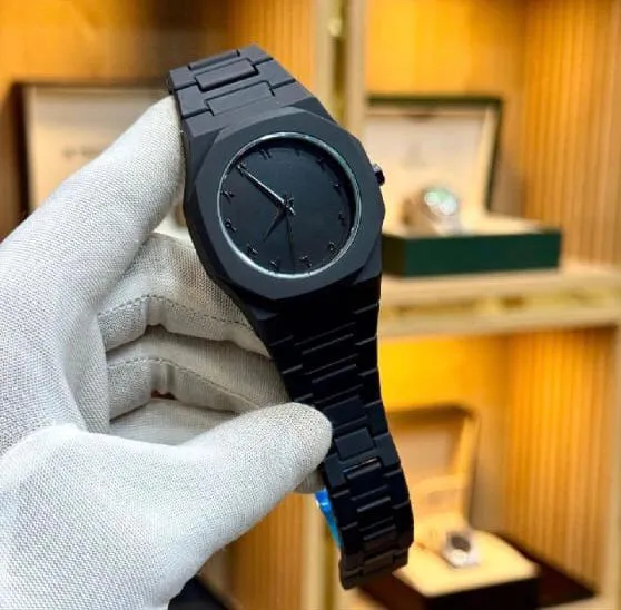 **Stylish Matte Black Arabic Numeral Watch for Men – Luxury Stainless ...
