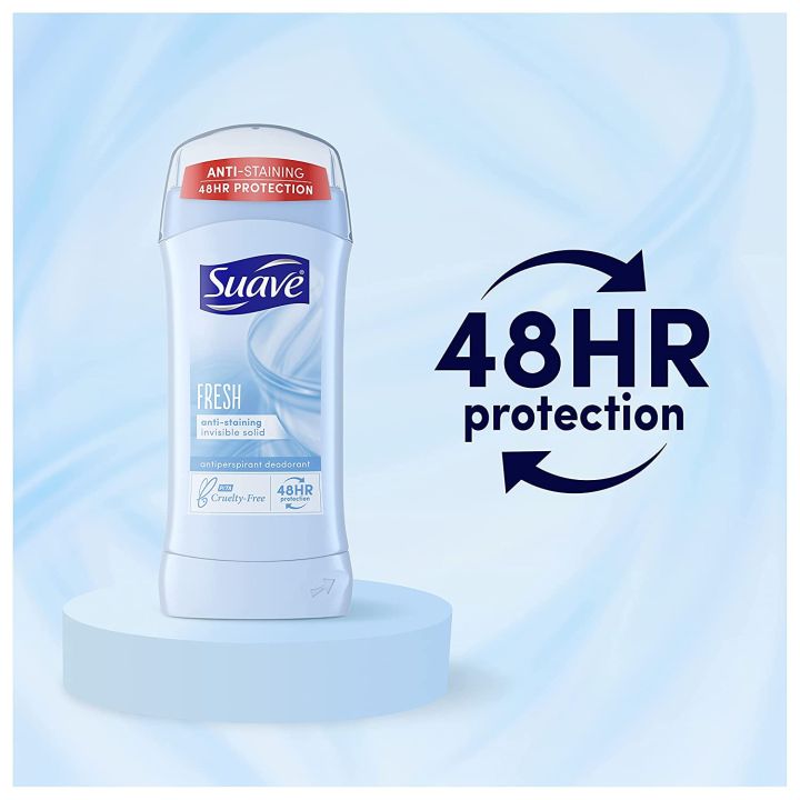 Suave Fresh Invisible Solid Anti-Perspirant Deodorant Stick, 74g | Daraz.pk
