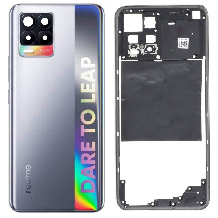 Realme 8 Middle Frame Housing With Power and Volume Buttons and ...
