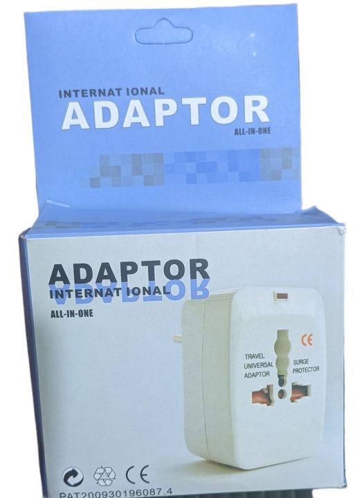 All in one Universal Travel Adapter White, Multi plug socket and ...