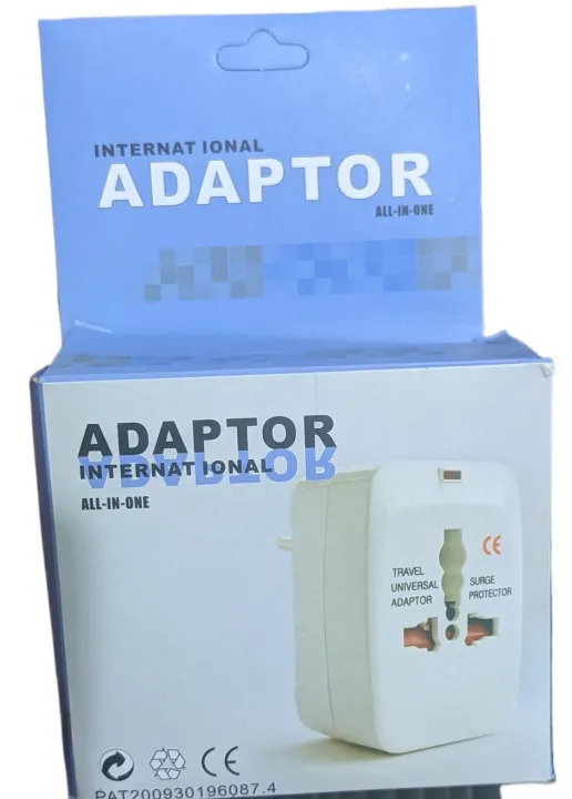 All in one Universal Travel Adapter White, Multi plug socket and ...