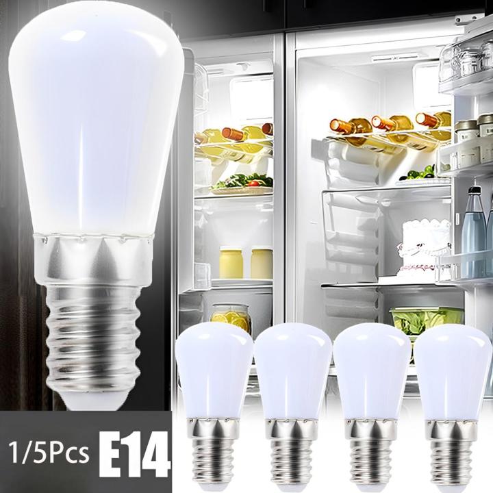 1/5Pcs LED Fridge Light Bulbs E14 220V Mini Lamp Home Kitchen ...