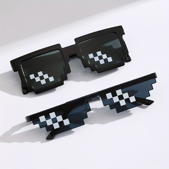 New Thug Life Glasses for TikTok - Black Square Triangle Cool Viral ...