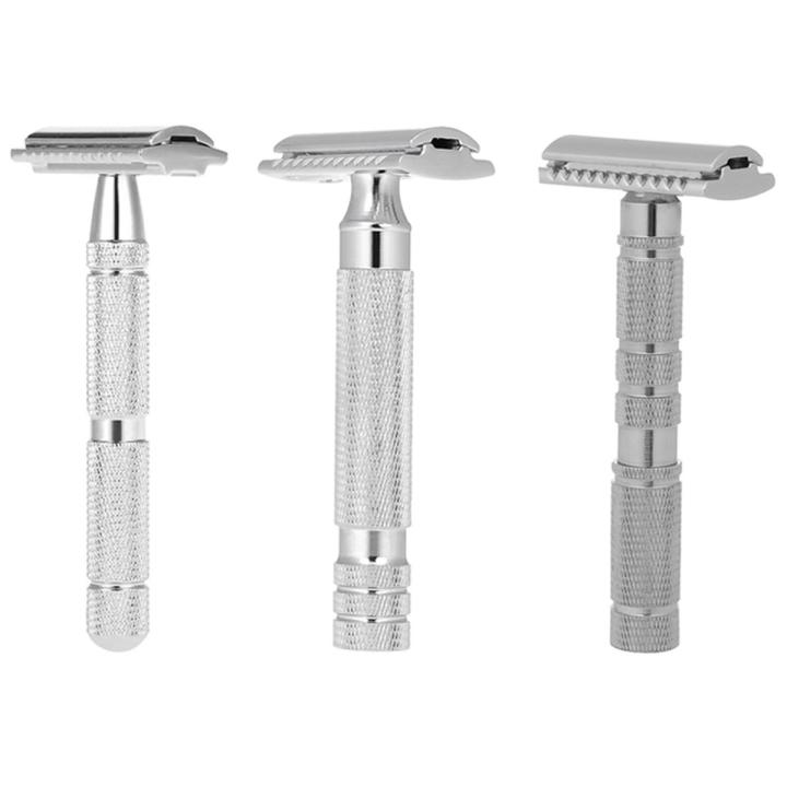 Double Edge Razor Wet Shaving for Men Women Classic Stainless Travel ...