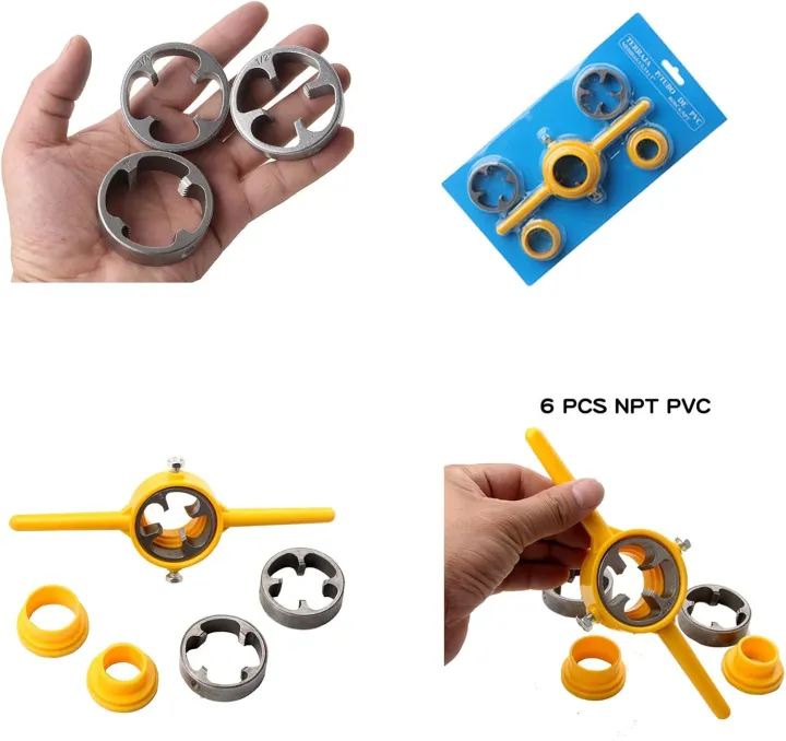 PVC Pipe Threading Tool Set – Manual Threader Kit for Plumbing Work ...