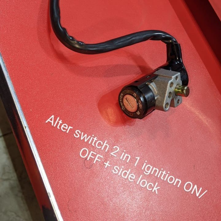 Bike Alter Switch 2 in 1 Ignition On/Off + Side Lock for Motorcycle ...