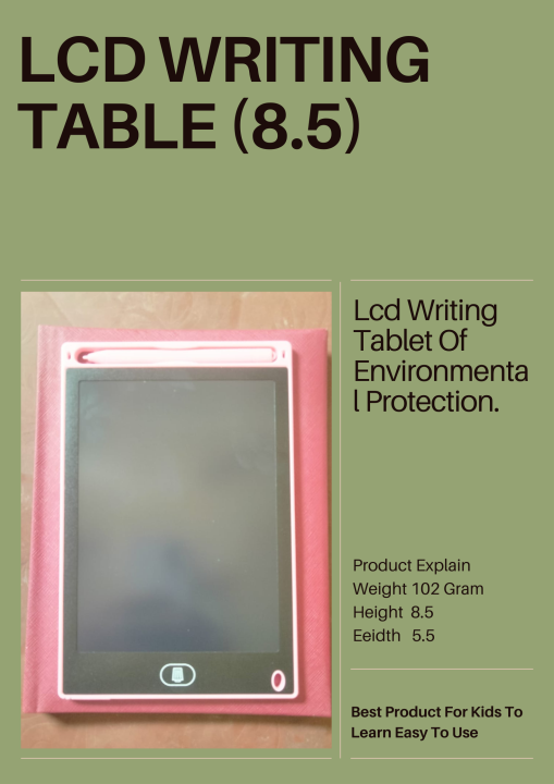 LCD Writing Tablet Electronic /Electronic Notepad Digital Slate E ...