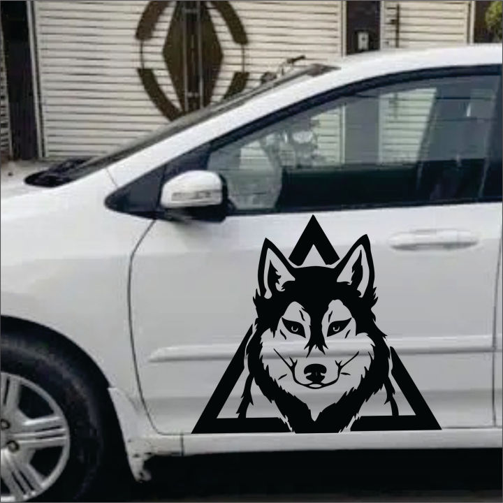 Wolf Front Portrait Wall Decal Wolf Wall Decor Wall Art Indoor Wall ...
