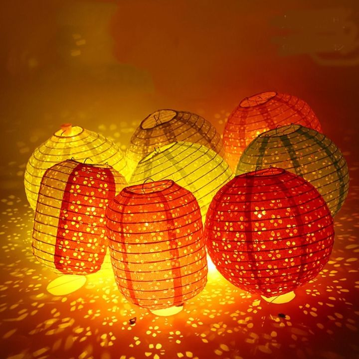Multicolor Luminous Round Paper Lanterns Handmade Wishing Paper Lamp ...