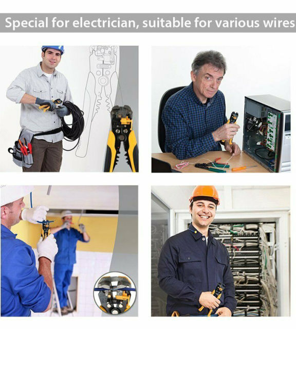 Professional 5 in 1 Multi Pliers for Wire Cutting 8 Inch Automatic Wire ...