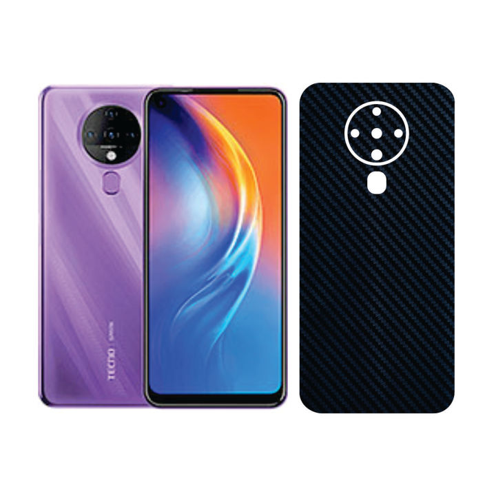 Tecno Spark 6 Back Paper OB Carbon Black Sheet Anti-stain Only Back ...